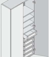 CLIP top závěs 155°, naložený s nulovým přesahem, na vrut