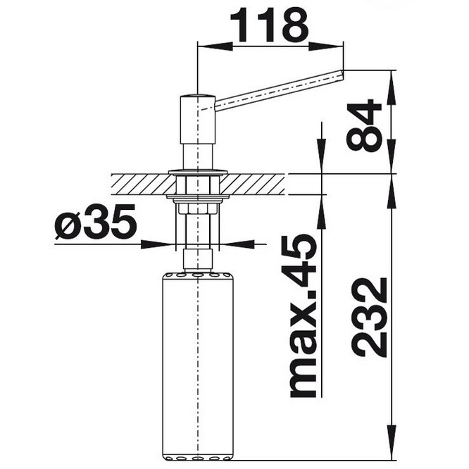 Dávkovač BLANCO TORRE chrom
